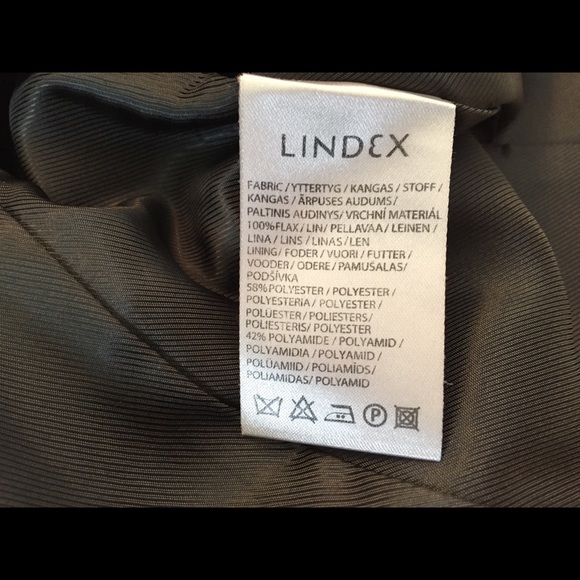Lindex | Jackets & Coats | Black Linen Blazer Jacket Wlining Belt | Poshmark